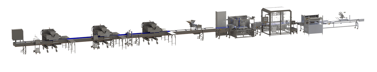 Ligne de production complète Machines de dépose et coupe